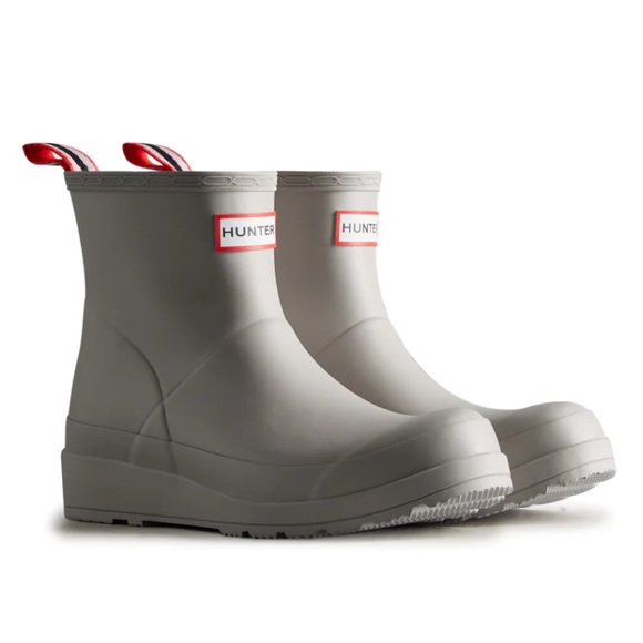 Hunter | Shoes | Hunter Gray Play Ankle Rain Boots | Poshmark